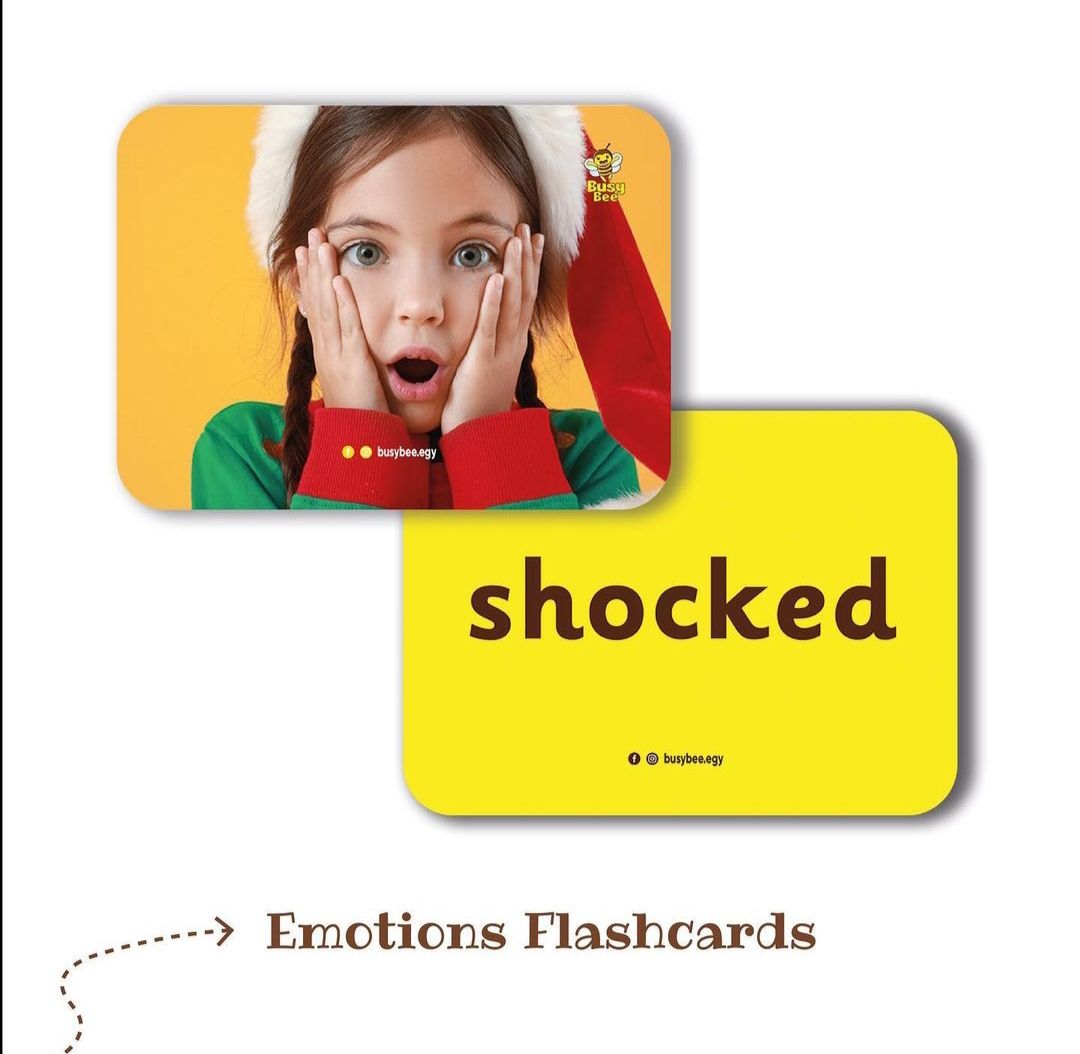Busy Bee Feelings & Emotions Flashcards | Baytooty-eg.com