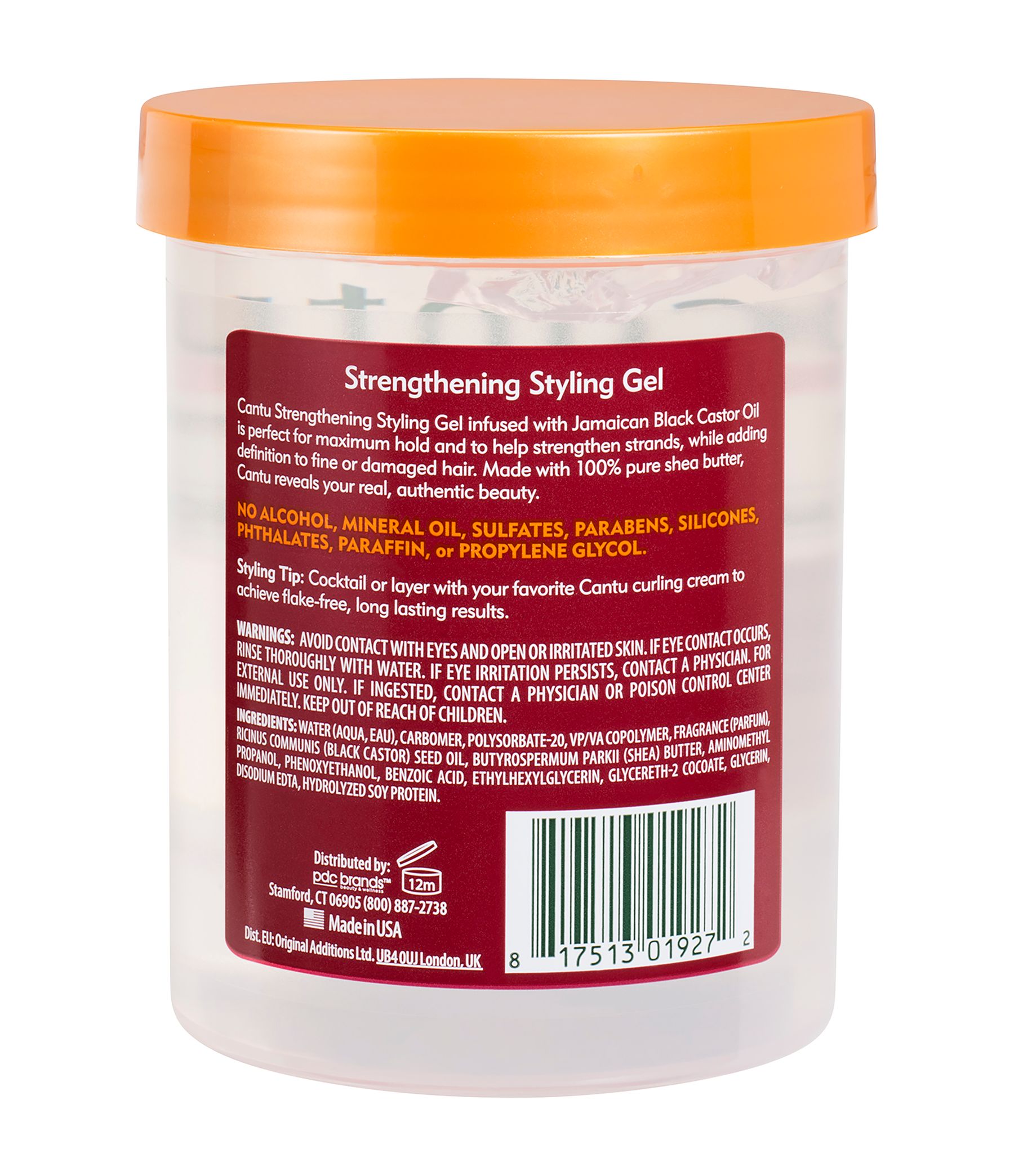 Cantu Jamaican Black Castor Oil Styling Gel, 524 G | NICHE TRADING QATAR