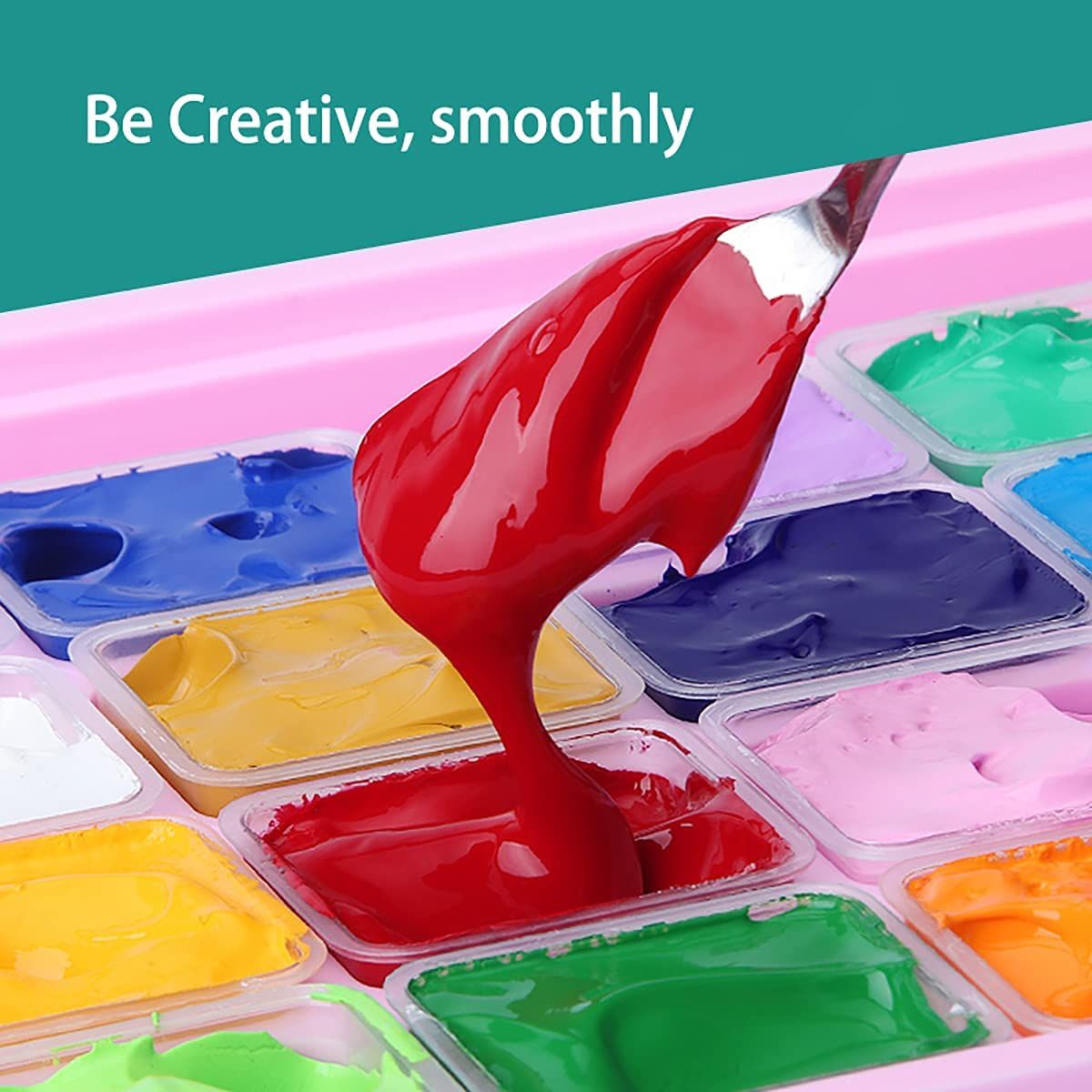 HIMI Jelly Gouache Paint Set, 18 Colors x 30ml/1oz Jelly Cup ...