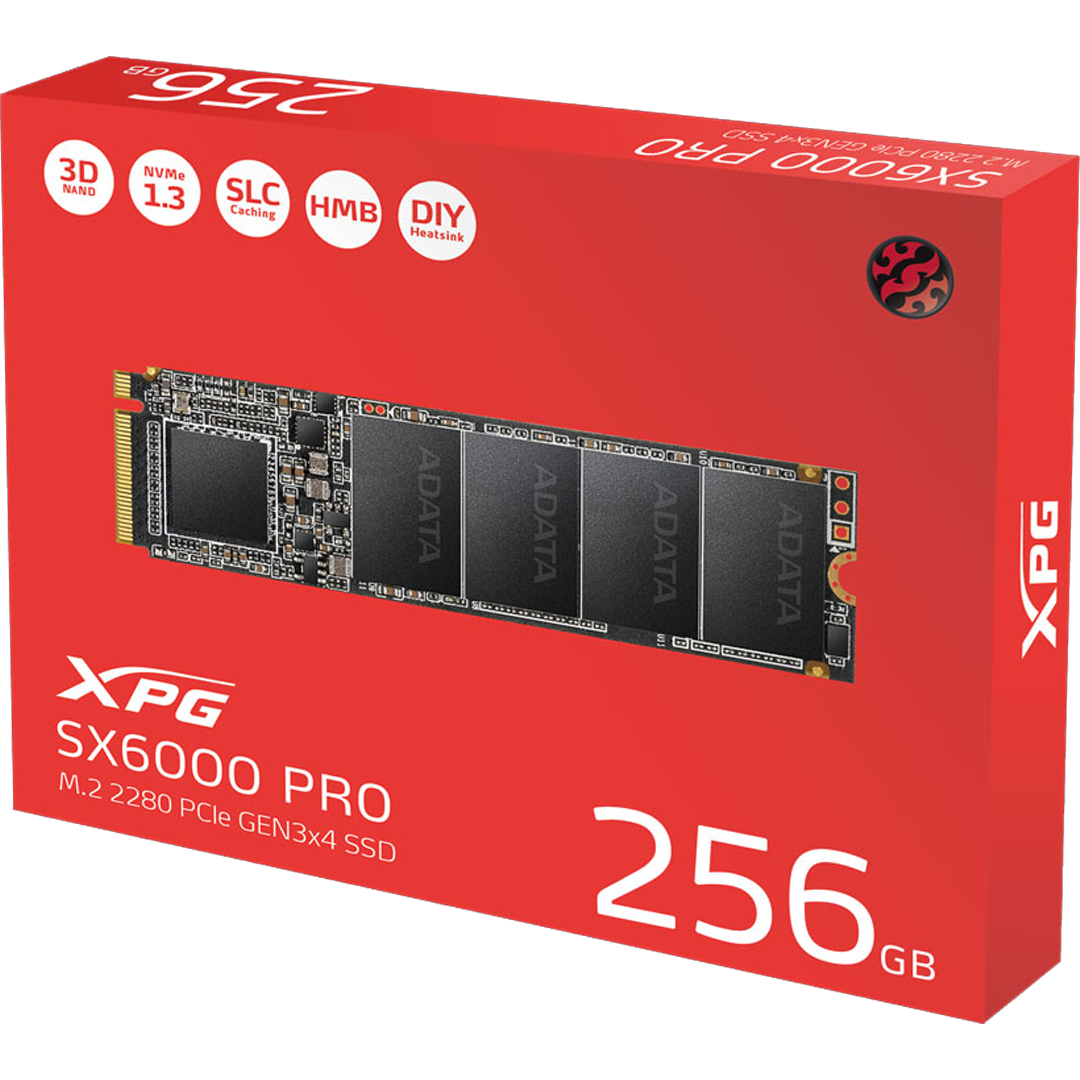 XPG SX6000 Pro 256GB PCIe Gen3x4 M 2 2280 Solid State Drive