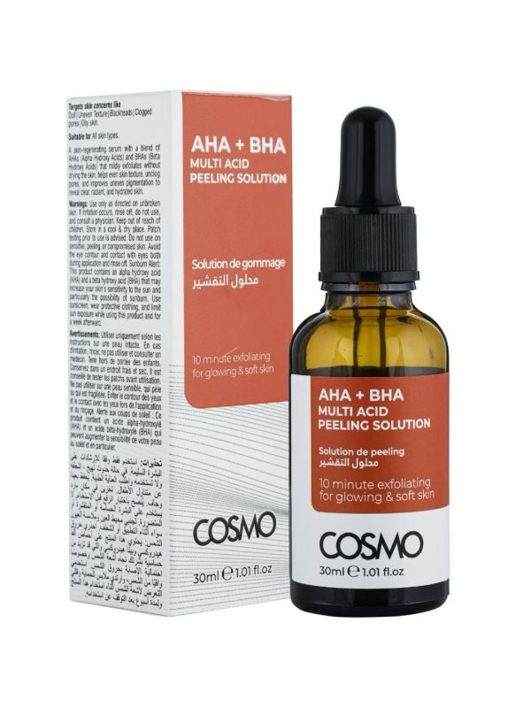 COSMO PEELING SOLUTION AHA + BHA 30ML | NICHE TRADING QATAR