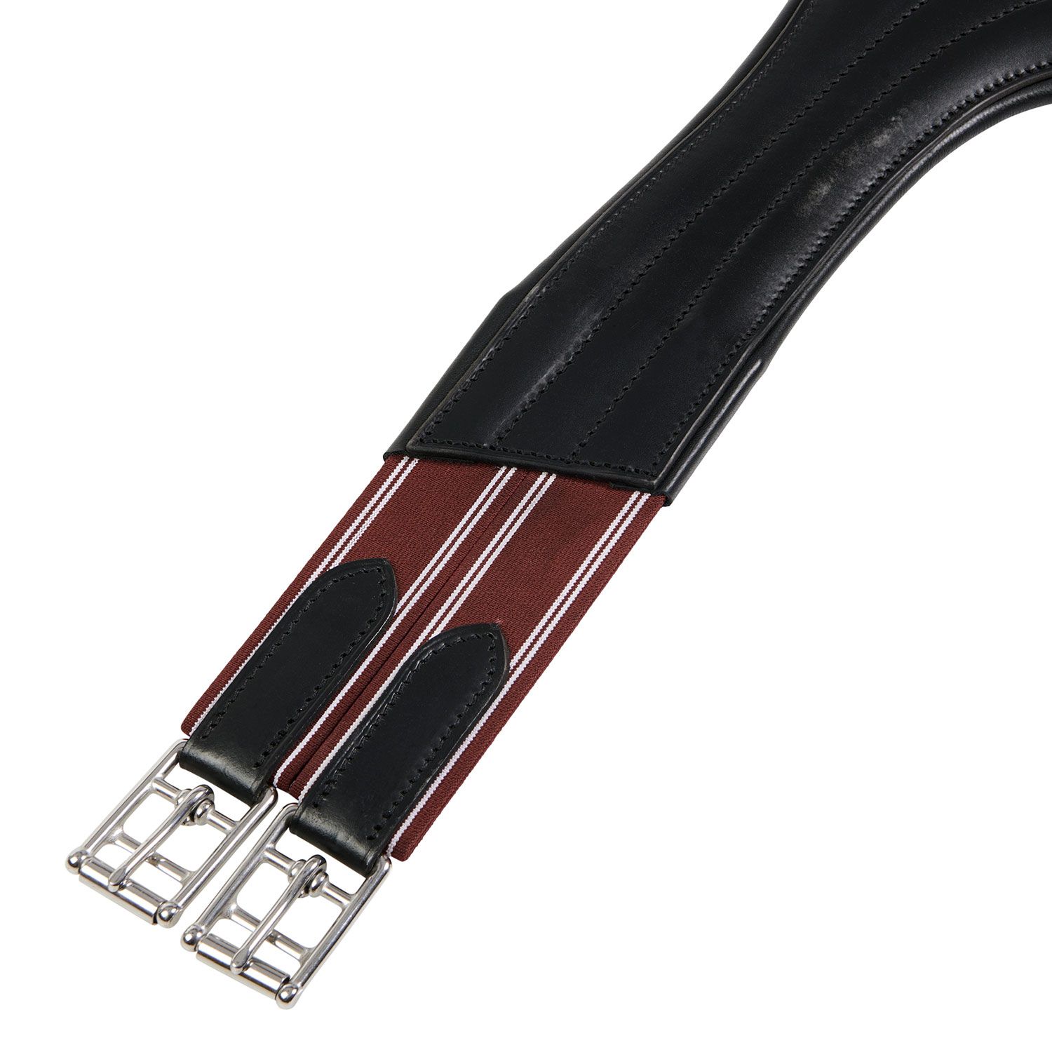 JUMPING GIRTH IN LEATHER WITH PROTECTORS | equitalento