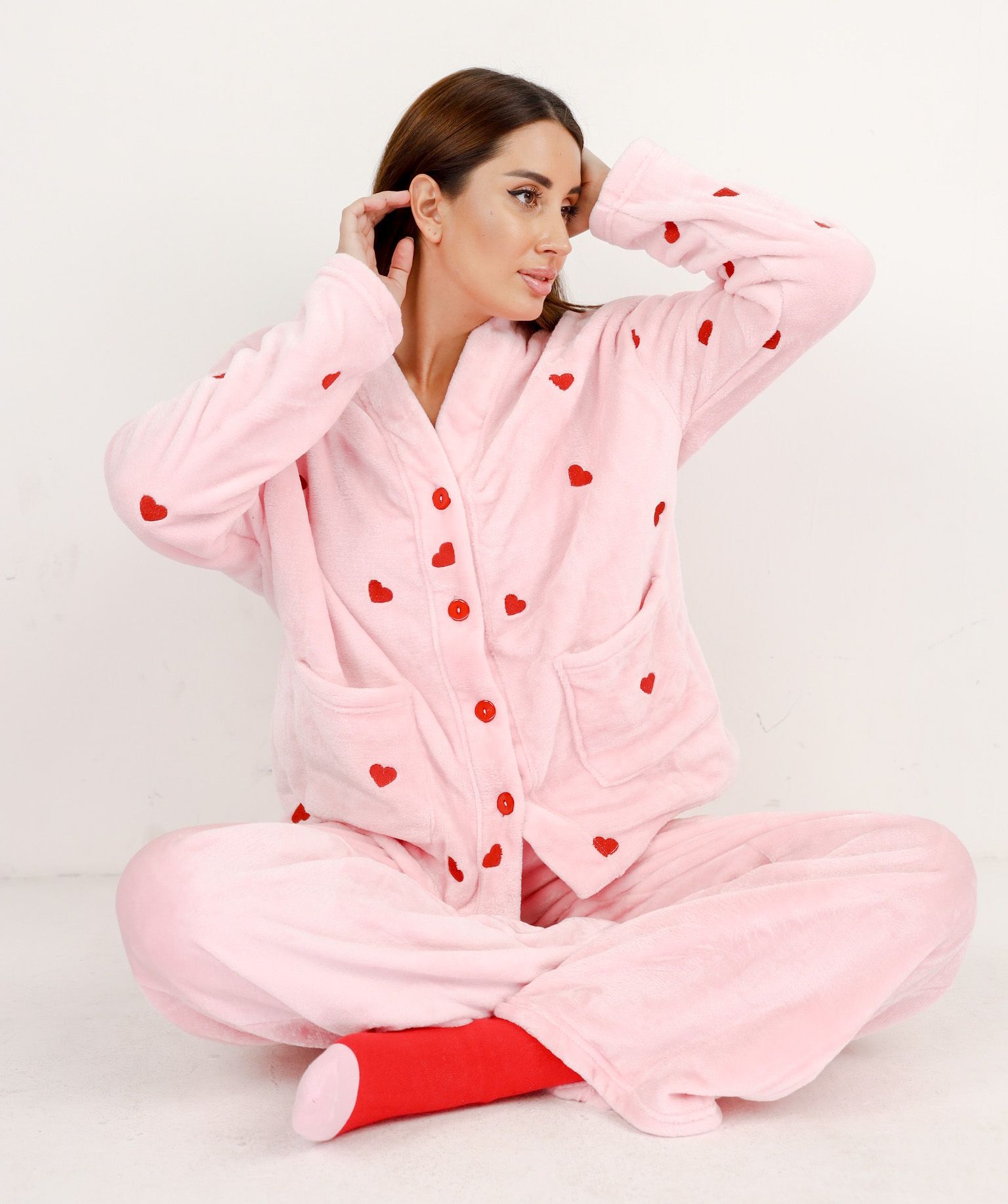 Embroidered Hearts Pj | Mumuu