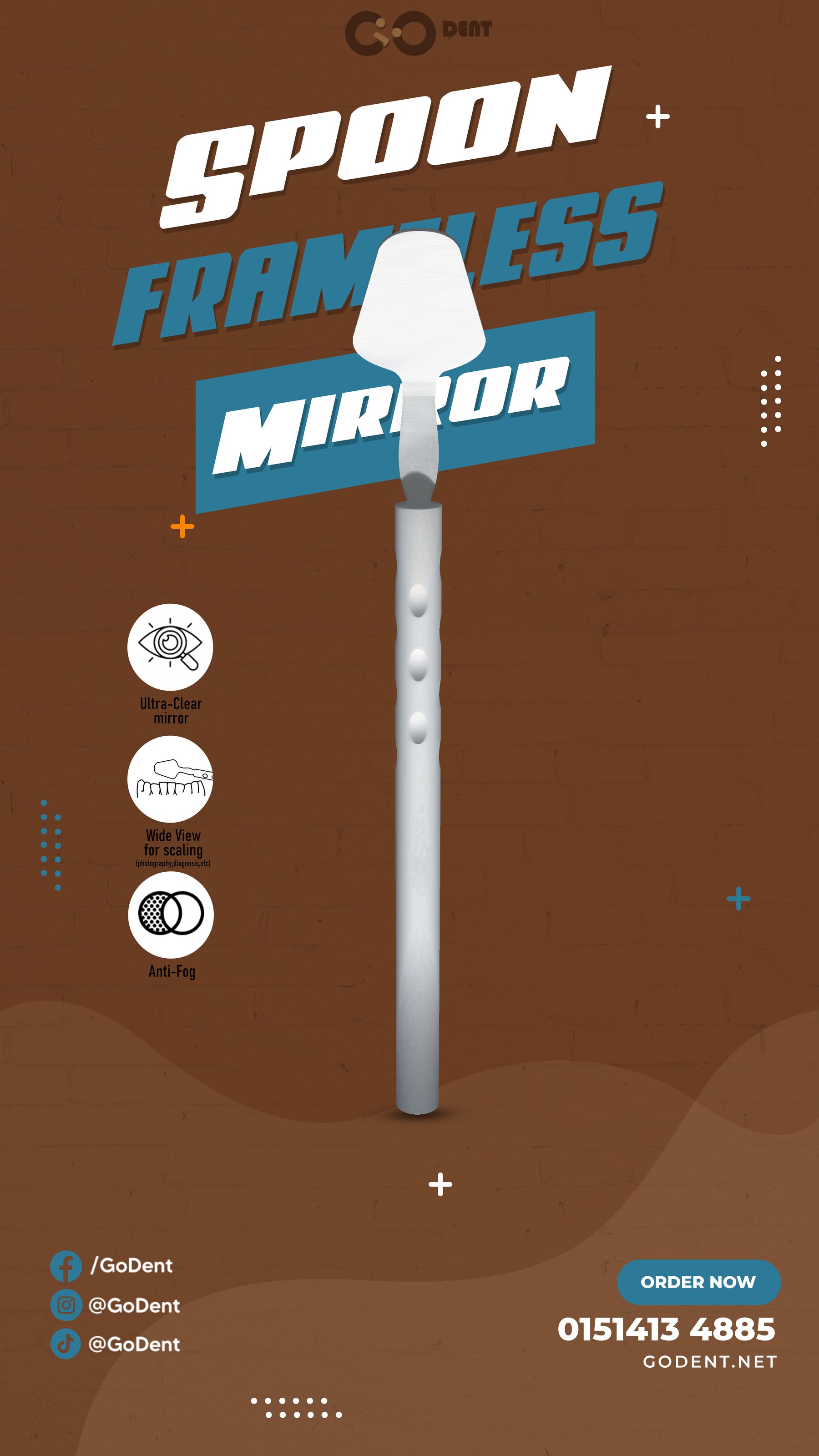 Frameless Mirror "Spoon" | Hi Store